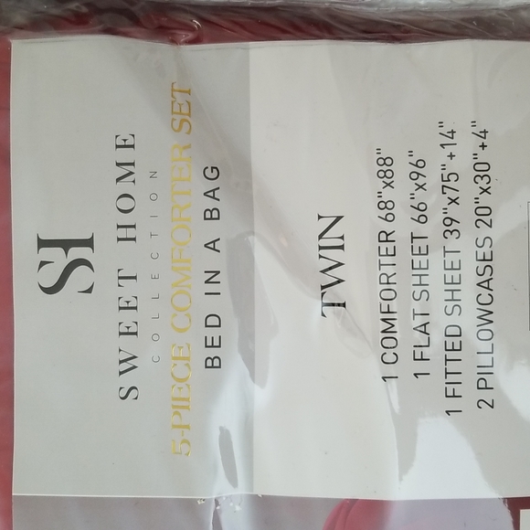 Sweet Home Collection | Bedding | Sweet Home 5pc Twin Comforter Set ...